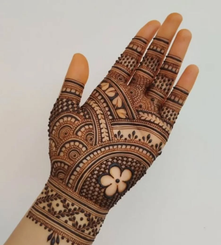 Arabic instagram Royal front hand Mehndi Design 2025 - BN Trick